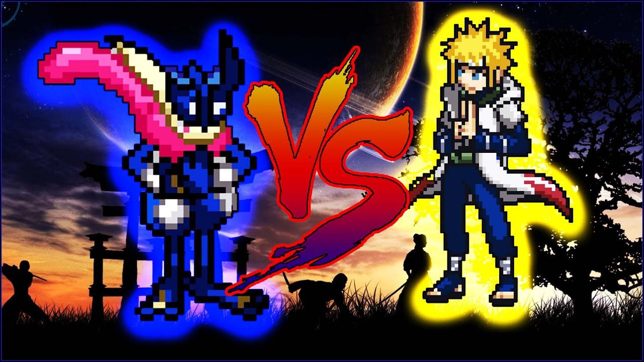 Greninja Vs Minato Yellow Flash In Mugen Youtube