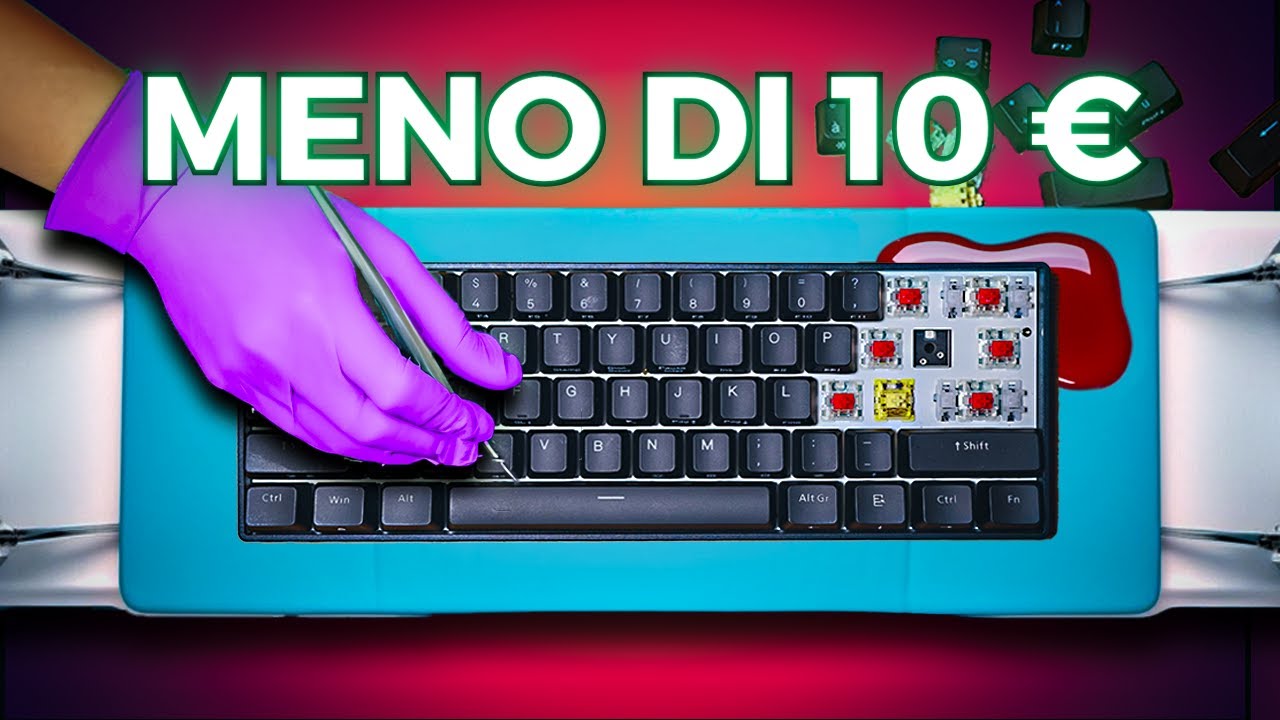 MODIFICARE UNA TASTIERA MECCANICA ECONOMICA - YouTube