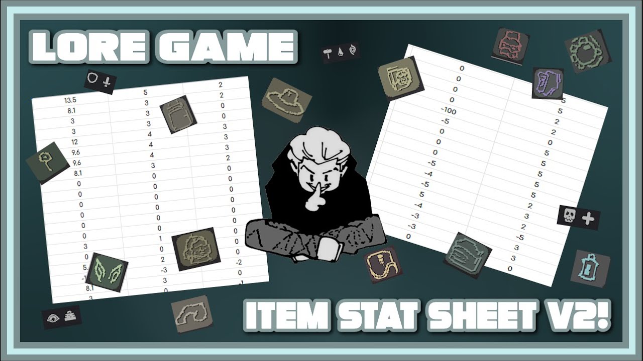 Lore Game || Every Armor Stat REMASTER EDITION!! (OUT-DATED) - YouTube