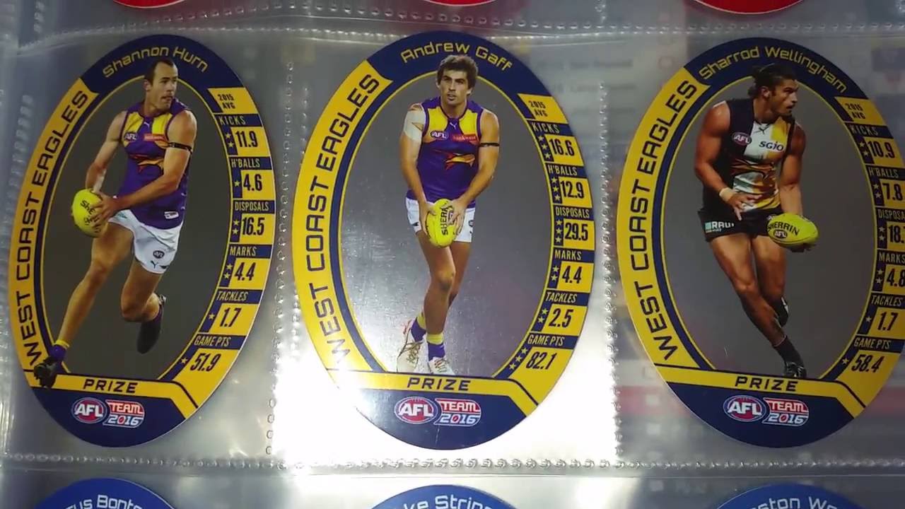 AFL 2016 TEAMCOACH PRIZE CARDS FULL SET OF 54 RARE!!! - YouTube
