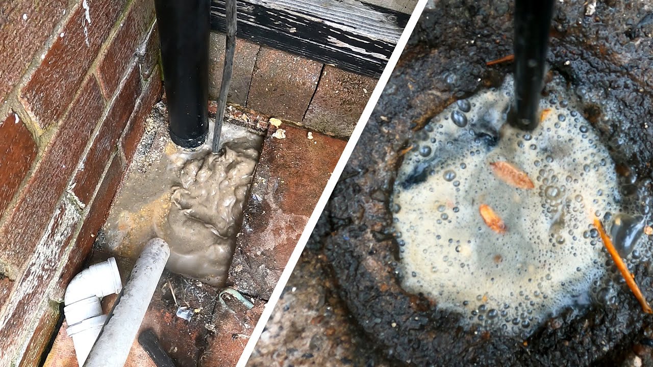 Damaged Kitchen Gully & Interceptor Unblock! Satisfying Drop - YouTube