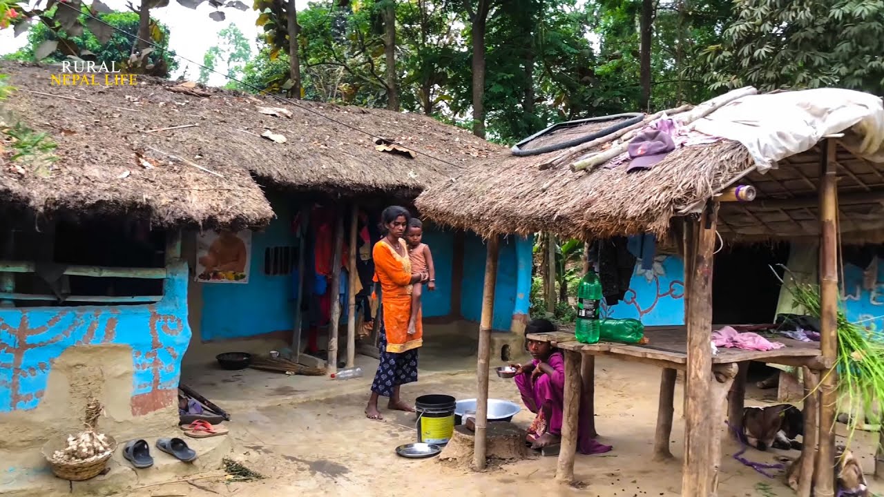 How Do Poor People Live In Rural Village | Traditional Country Life ...