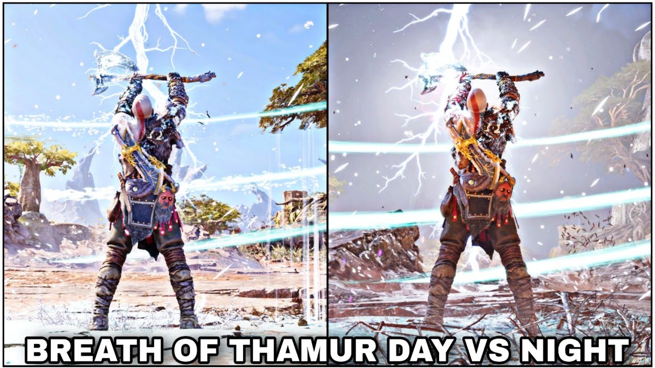 BREATH OF THAMUR DAY VS NIGHT | GOD OF WAR RAGNAROK - YouTube