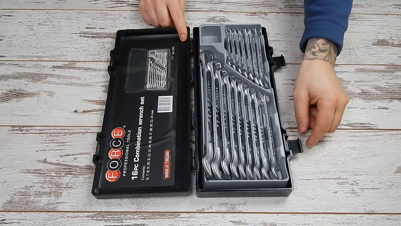 🔧 Обновленный! FORCE 5161 Набор ключей Форс 16 предметов - YouTube