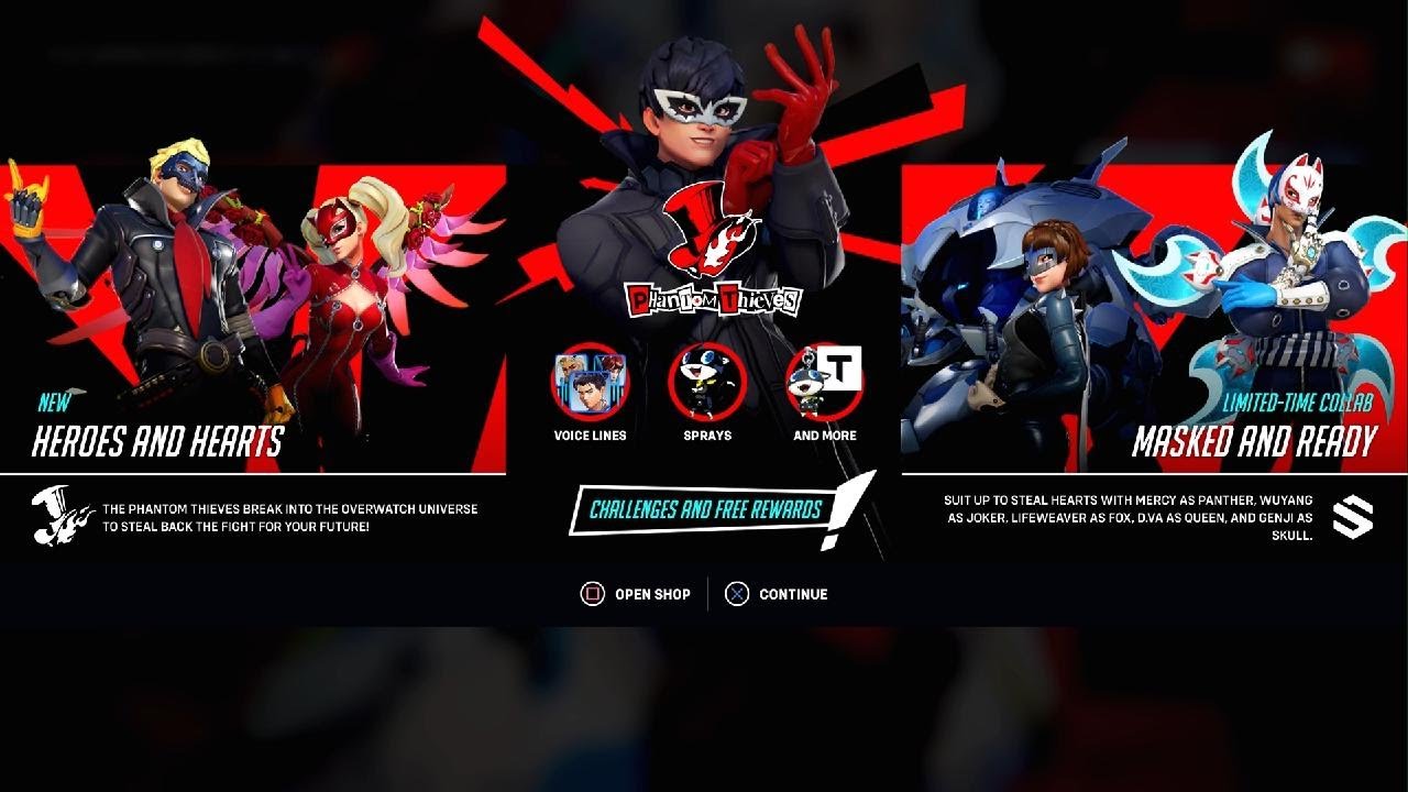 Everything in the Persona 5 X Overwatch collab - YouTube