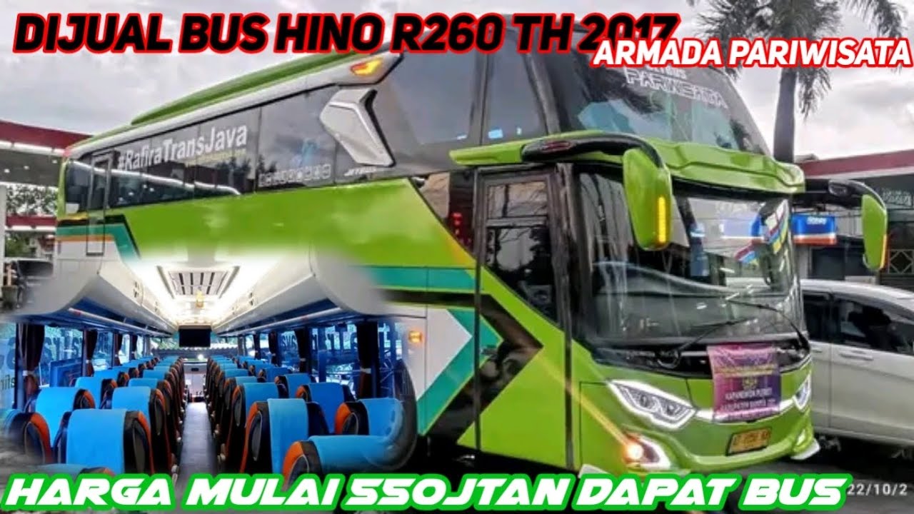 DIJUAL BUS HINO R260 HANYA 550JTan AJA BODY JETBUS3 HDD😱😱 - YouTube
