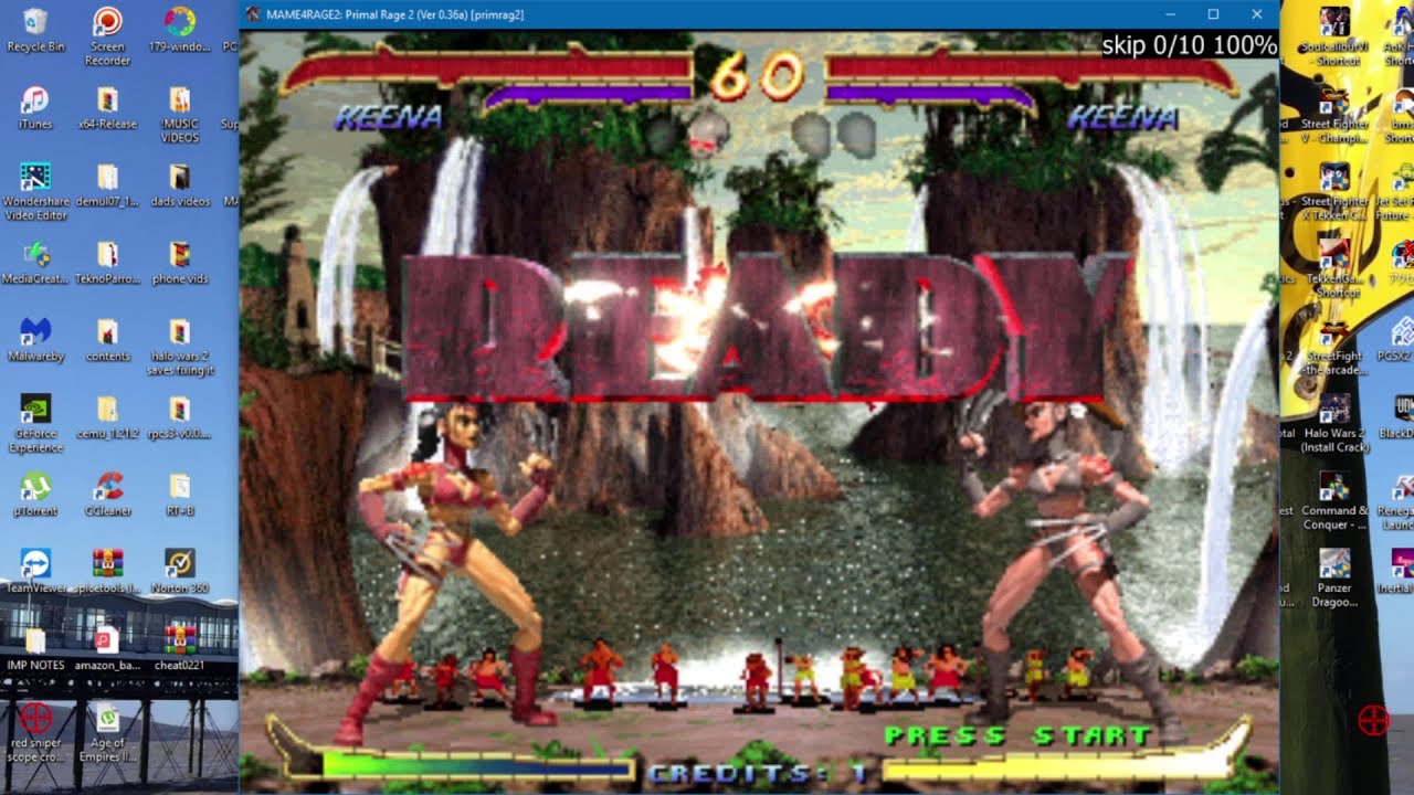 primal rage 2 malyssa - mame4rage emulator - pc arcade gameplay 1080p ...