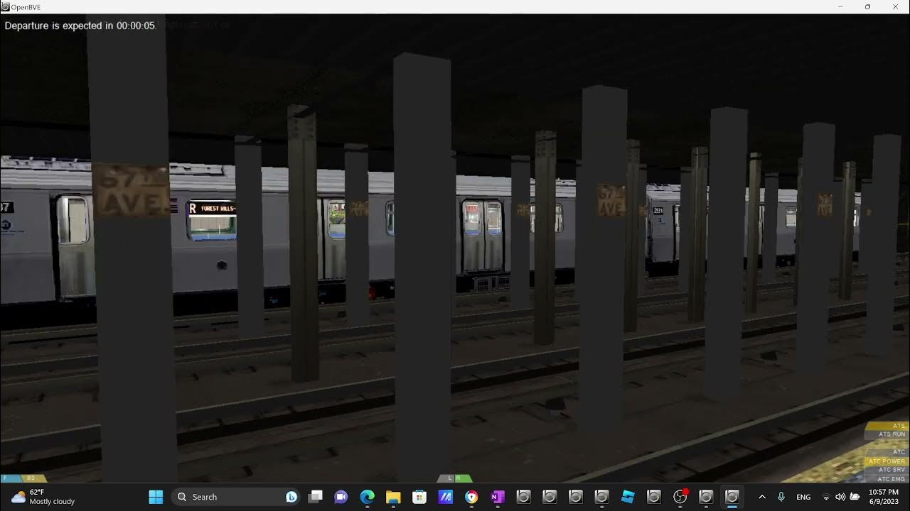 Openbve R179A V8 R160A Alstom R Train Arriving & Departing at 67th Avenue - YouTube