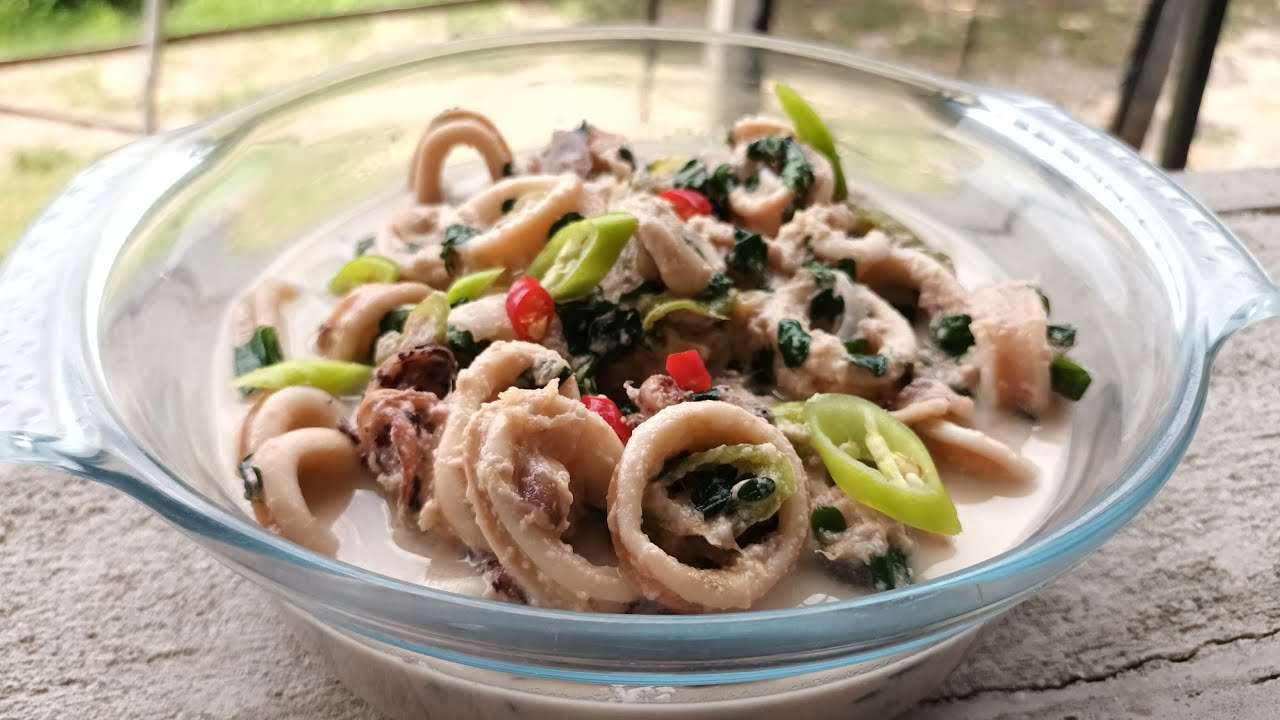 Ginataang Pusit - YouTube