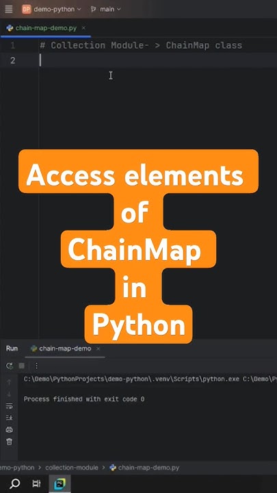 Access elements of ChainMap in Python | Collection Module #python - YouTube