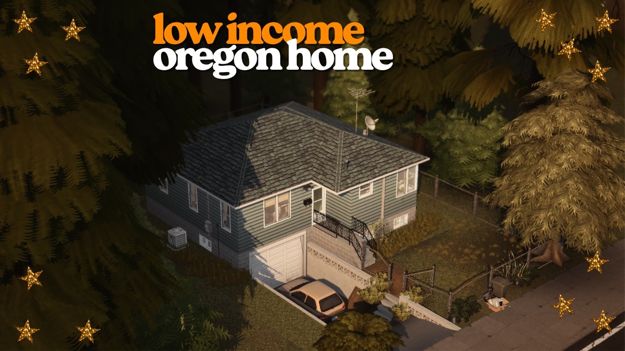 Low Income Oregon Family || Sims 4 Speed Build || CC - YouTube