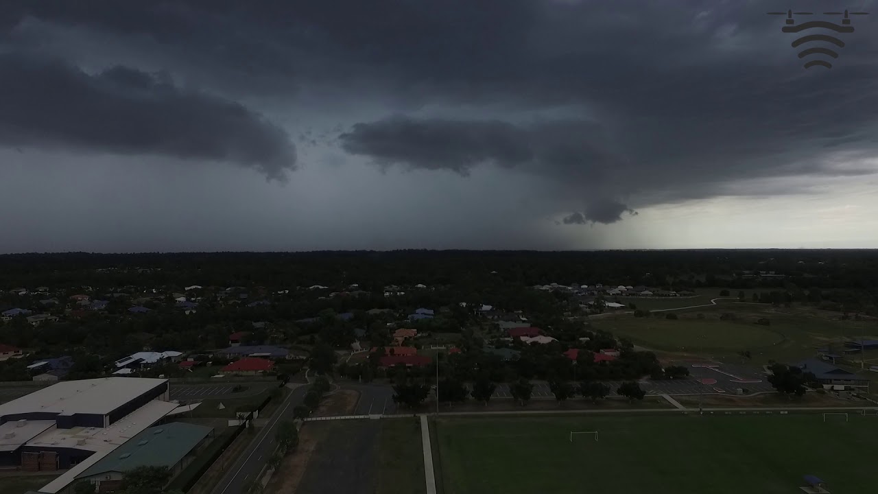 Approaching thunderstorm gust front drone footage | Remote Aviation ...