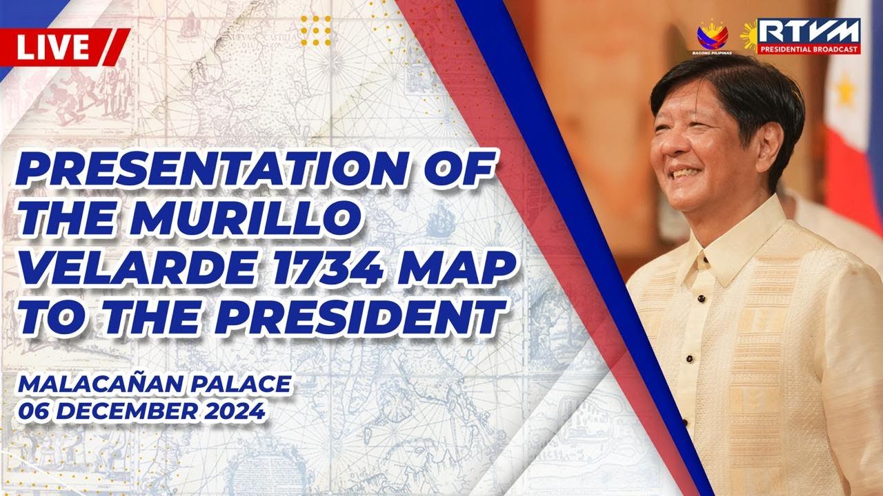 Presentation of the Original Murillo Velarde 1734 Map to the President ...