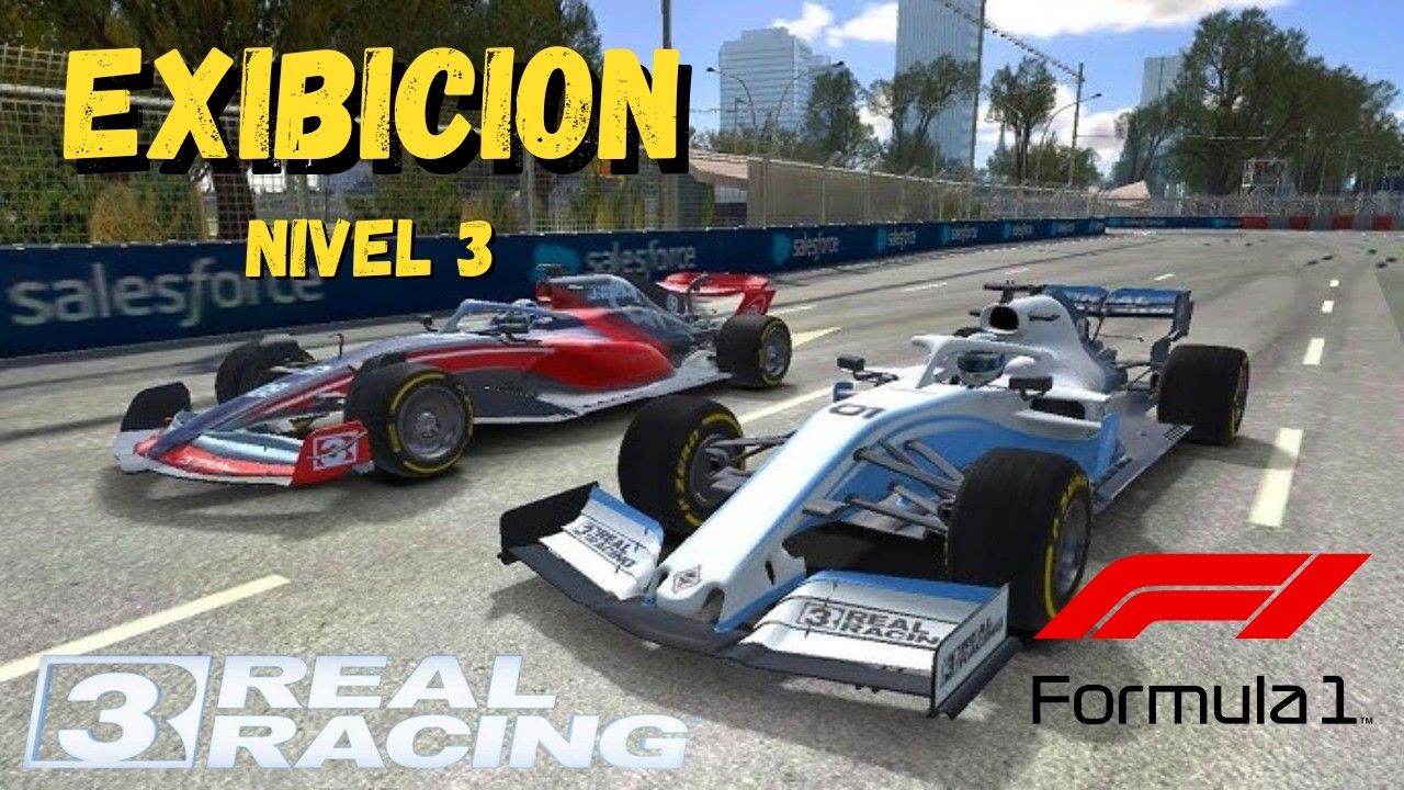 REAL RACING 3 - FORMULA 1 prueba de exhibición NIVEL 3 #f1 - YouTube