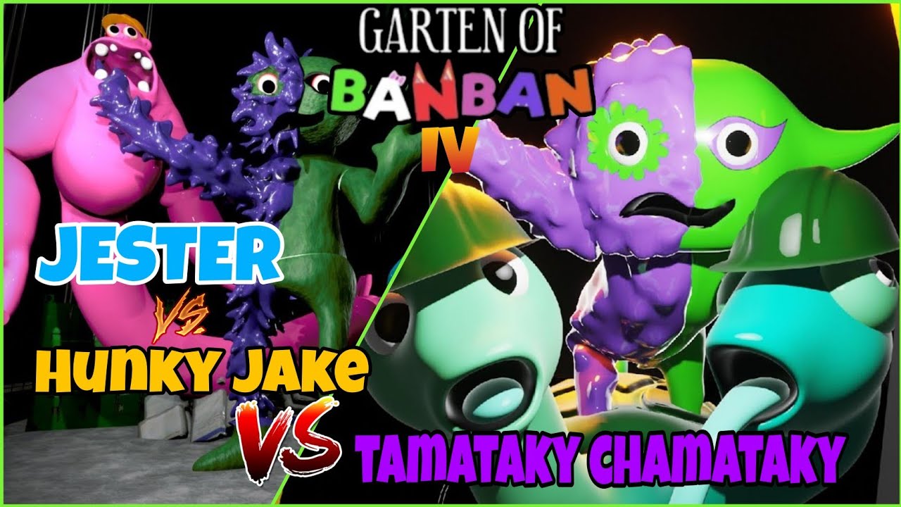 🔵JESTER🟢 VS HUNKY JAKE VS CHAMATAKY y TAMATAKY - JUMPSCARE DE JESTER ...