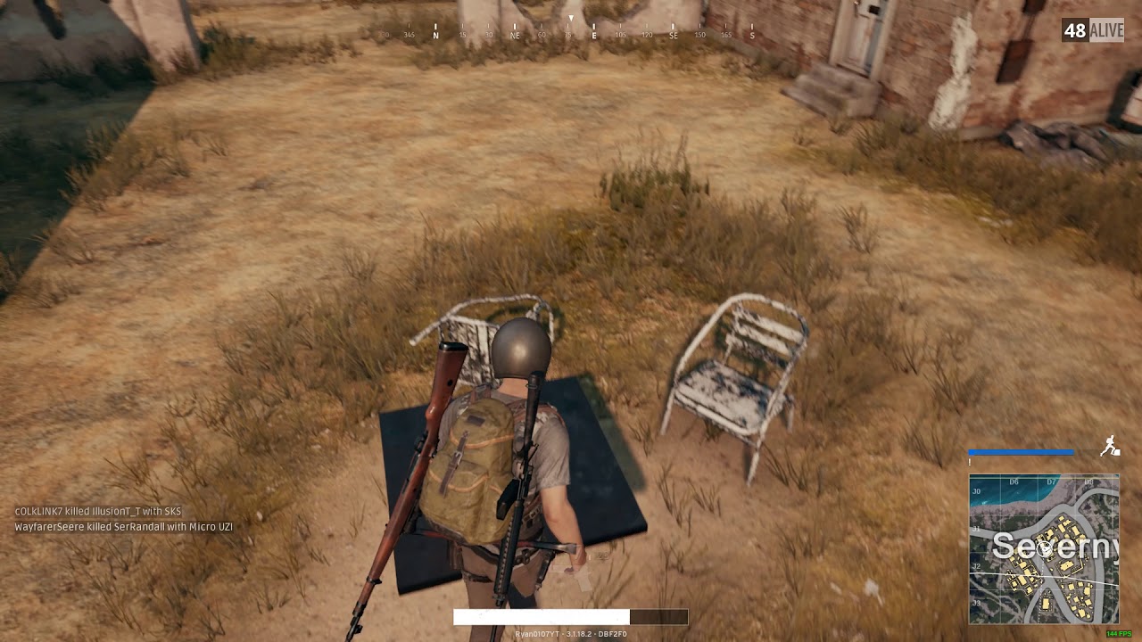 PUBG parkour chairs and tables ! - YouTube