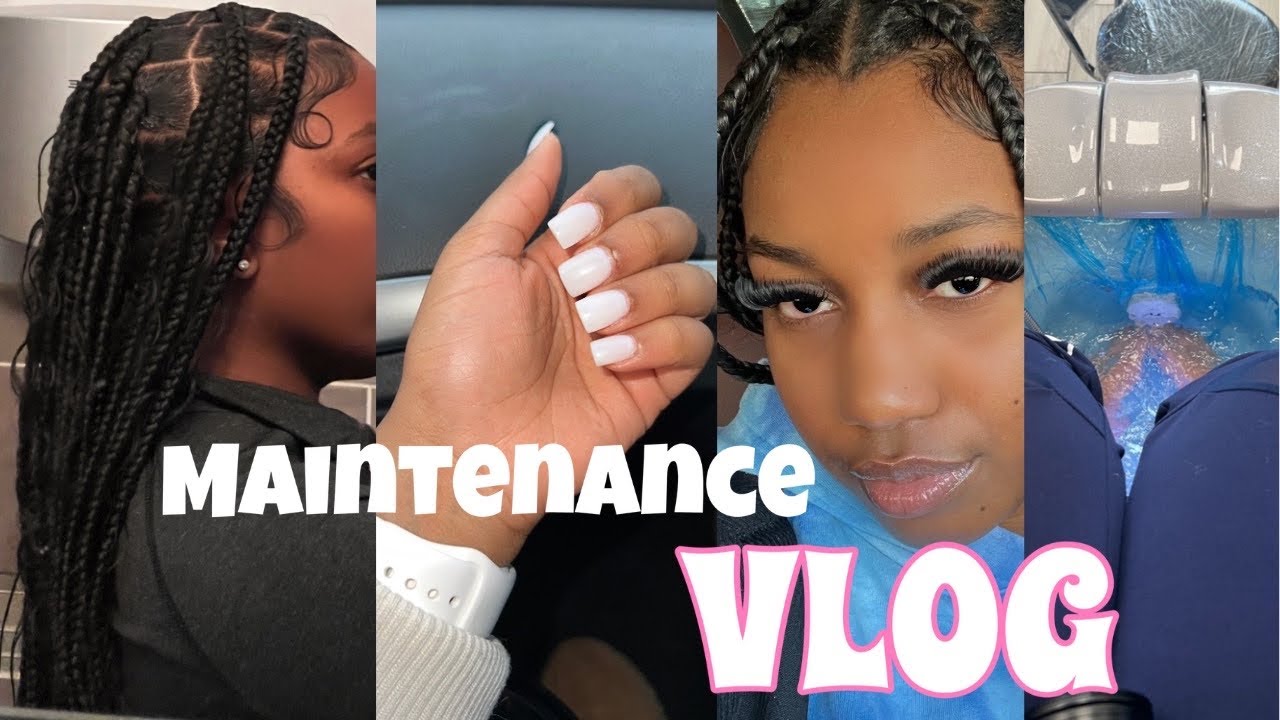 MAINTENANCE VLOG| STEPPING INTO THE NEW YEAR A BADDIE😍(Boho Knotless ...