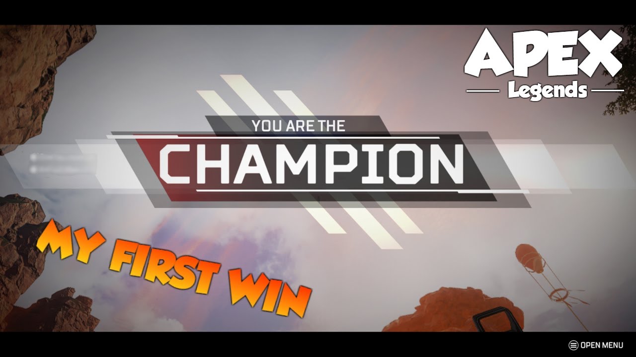 MY FIRST WIN IN APEX LEGENDS! - YouTube