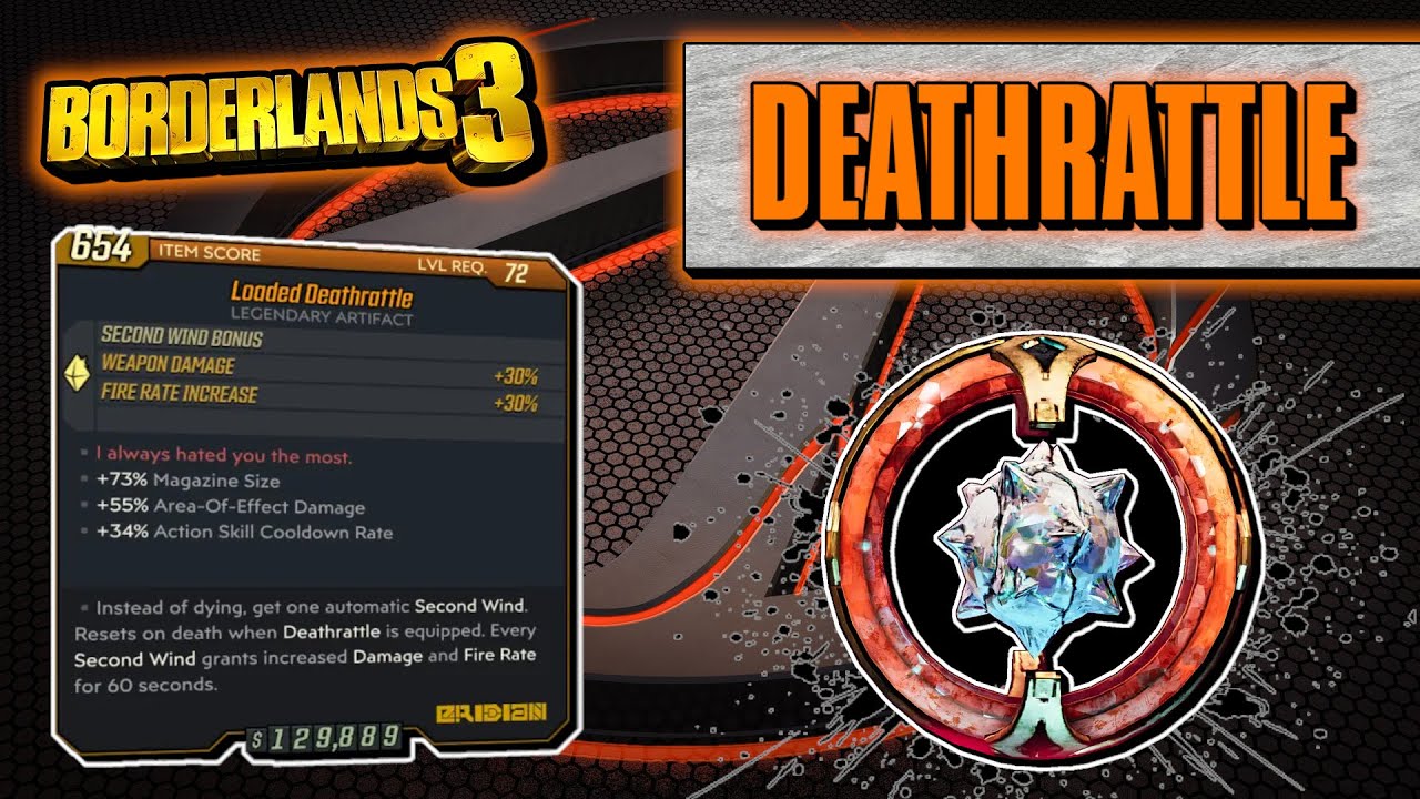 Legendary Item Guide | Deathrattle | [Borderlands 3] - YouTube