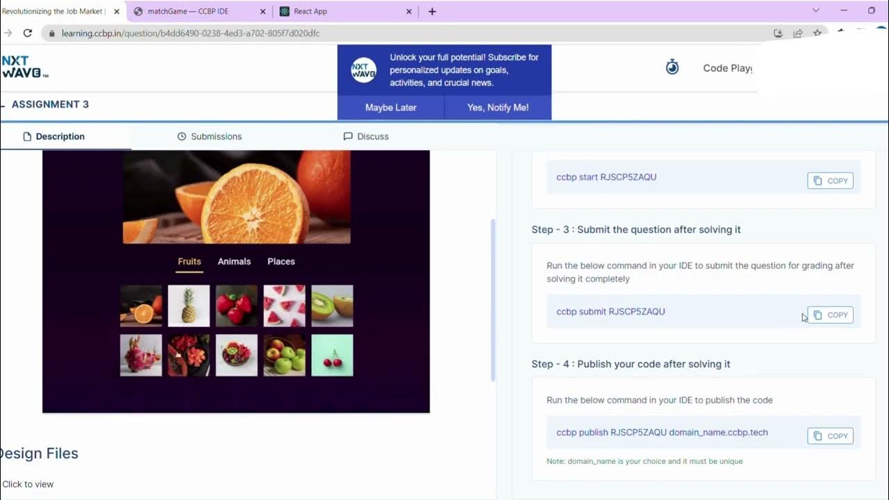 React Js Assingment 3 Nxtwave Ccbp Youtube