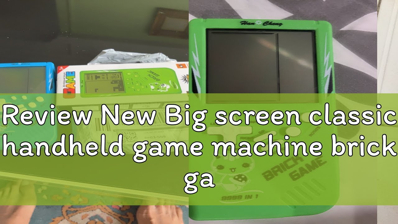 Review New Big screen classic handheld game machine brick game kids lcd ...