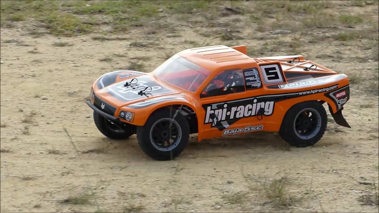 HPI Baja 5SC Tune Pipe Engine Run In 03 July 2016 - YouTube