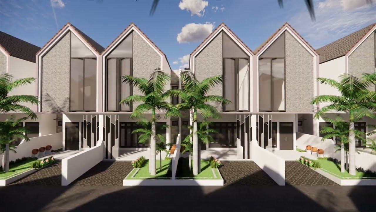 Desain Rumah Scandinavian 2 Lantai 3 Kamar di Lahan 6 x 14m - YouTube