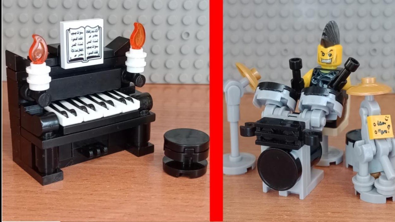 I made 5 ideas for lego musical instruments. +instructions. - YouTube