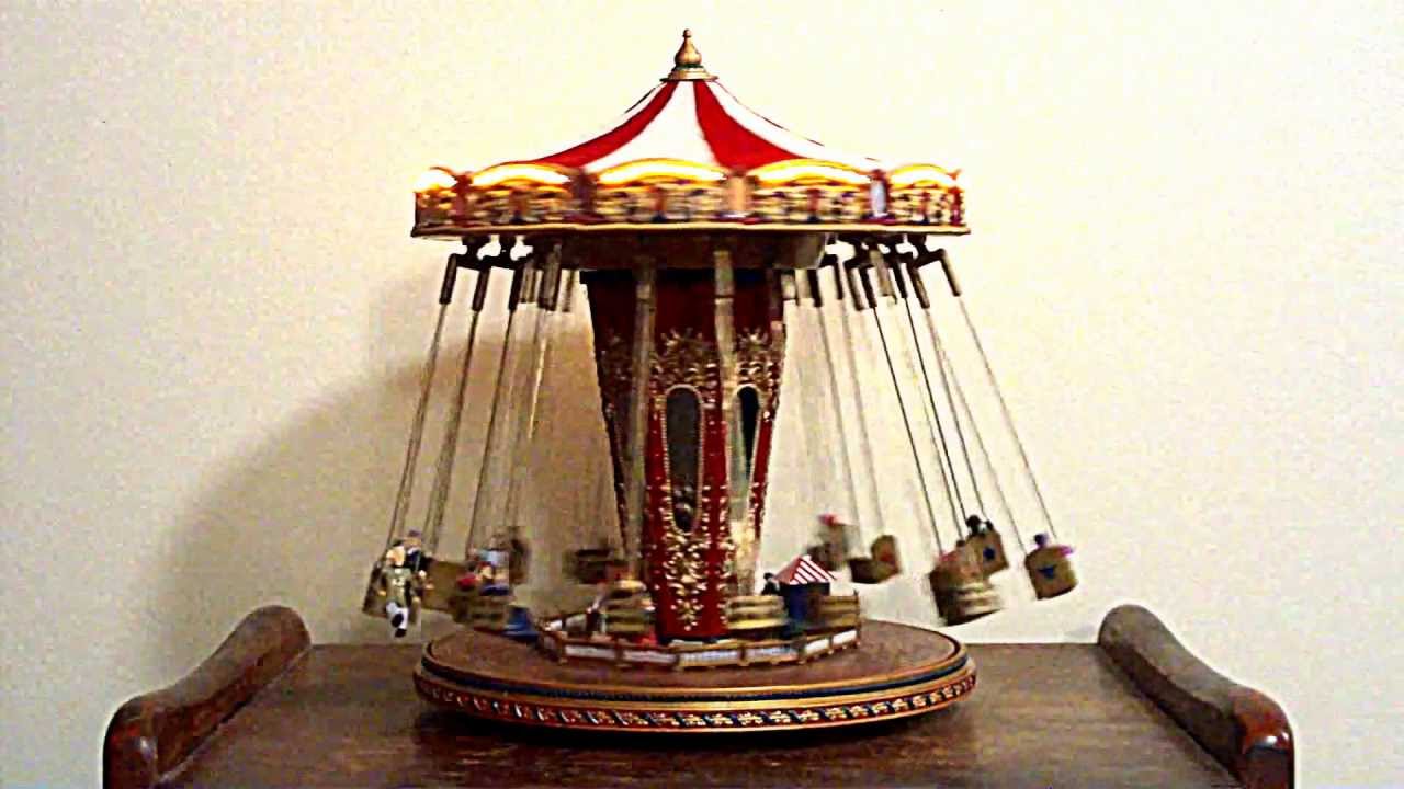 Mr. Christmas World's Fair Swing Carousel - YouTube