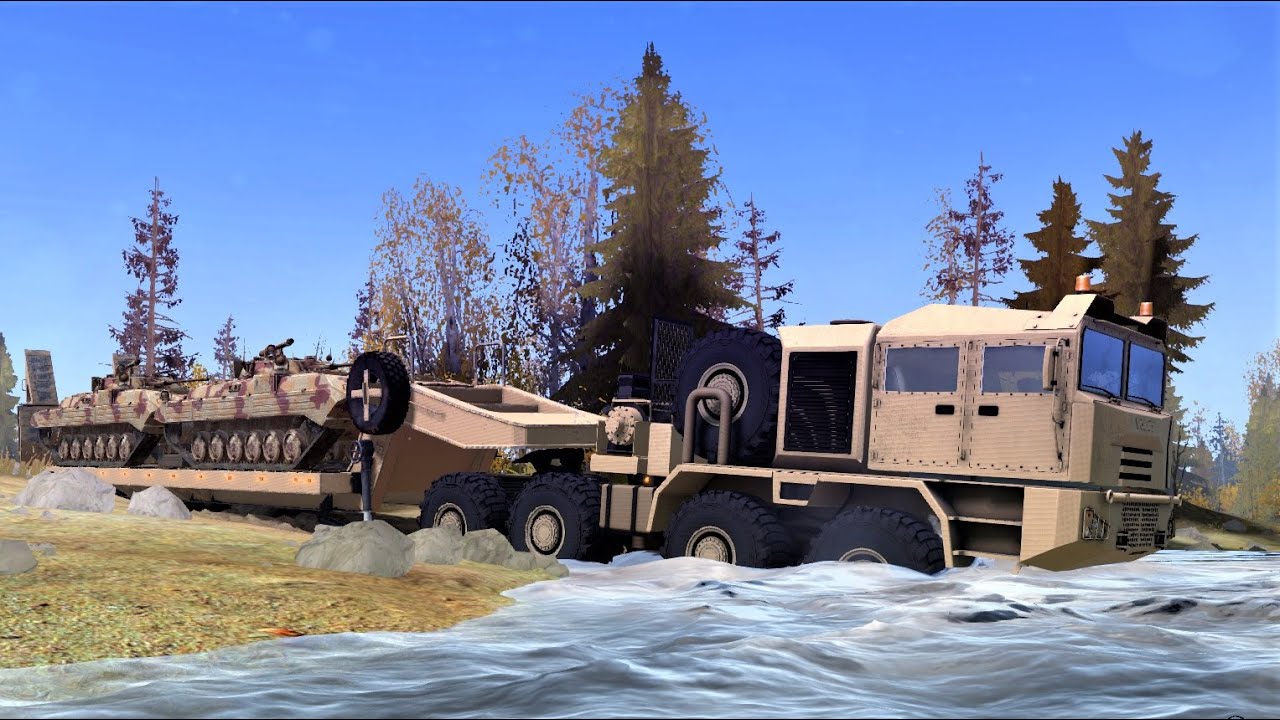 Spintires MudRunner - Volat MZKT 741351 8x8 - Low Loader Trailer ...