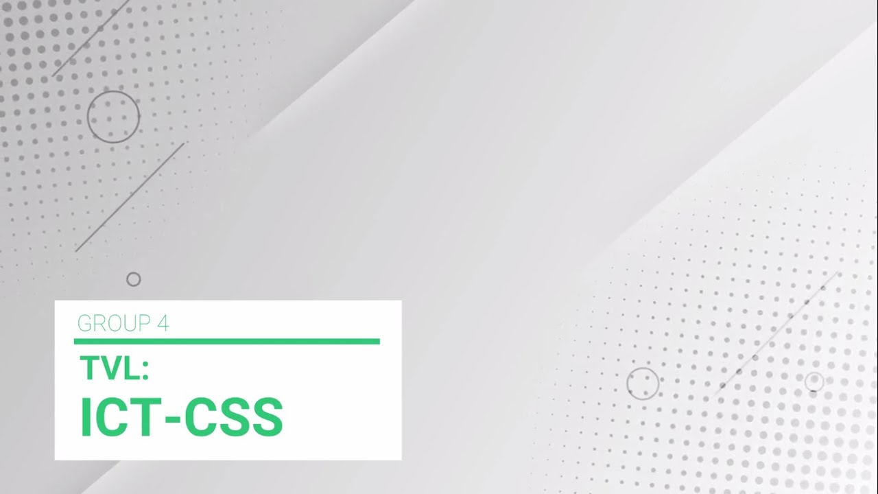 COC 1 Install And Configure Computer Systems || ICT CSS GROUP 4 - YouTube