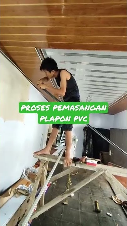 PEMASANGAN PLAPON PVC RUANG TAMU #plaponpvc #pemasanganplaponpvc #pasangplaponpvc #pvc # ...