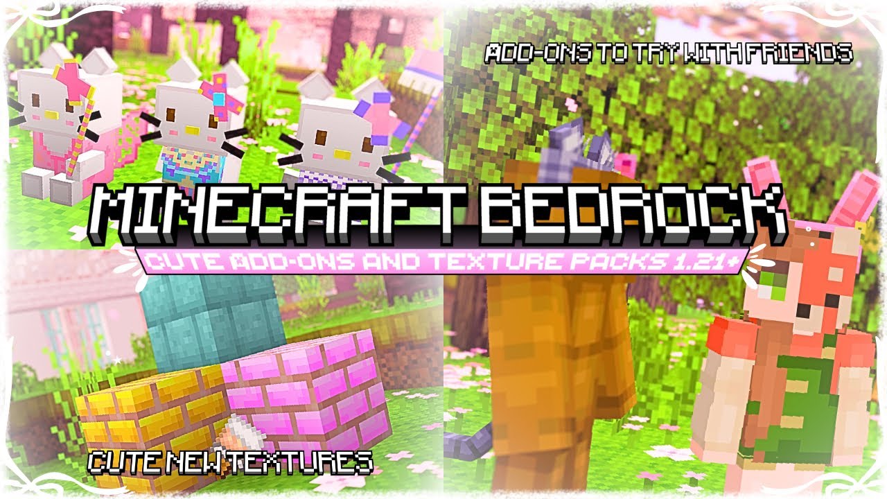 8 NEW Minecraft PE/BE add-ons & texture packs 1.21+ 🎟️⋆ ˚｡⋆୨ ୧˚ - YouTube