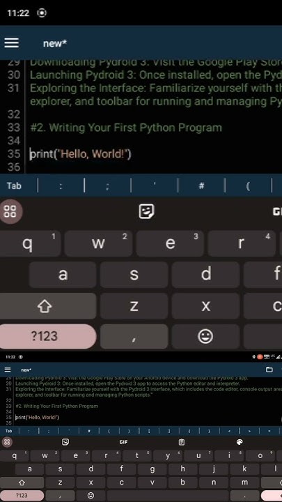 Python On Pydroid3 With Melusi Makola Codinglife Codingskills Pydroid3 Computerlanguages
