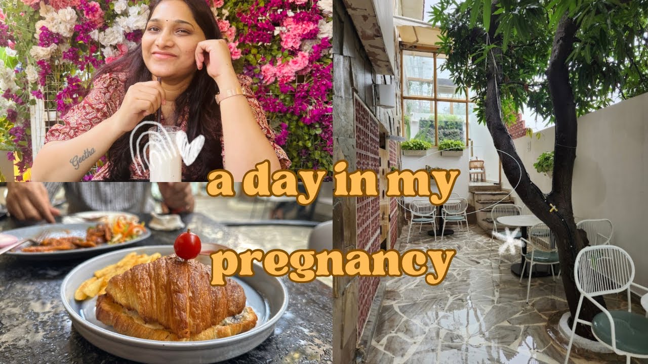 A day in my pregnancy | Cafe Visit | Telugu Vlog | - YouTube