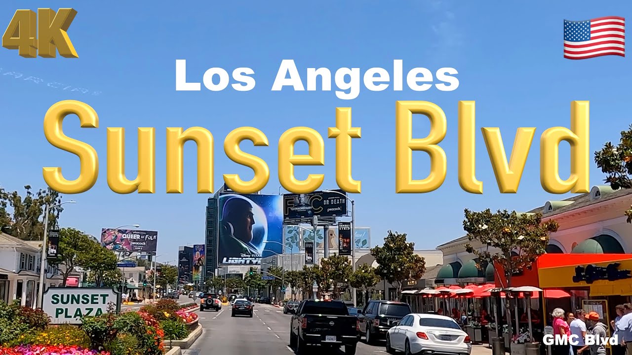 [4K] Los Angeles 🇺🇸, Sunset Boulevard California USA in Jun 2022 ...