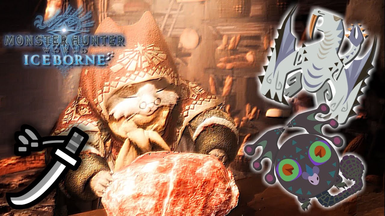 MHW: Iceborne PC part 3. (First Encounter) Barioth and Nightshade ...
