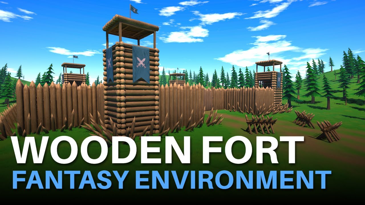 Wooden Fort - Stylized Fantasy Environment - YouTube
