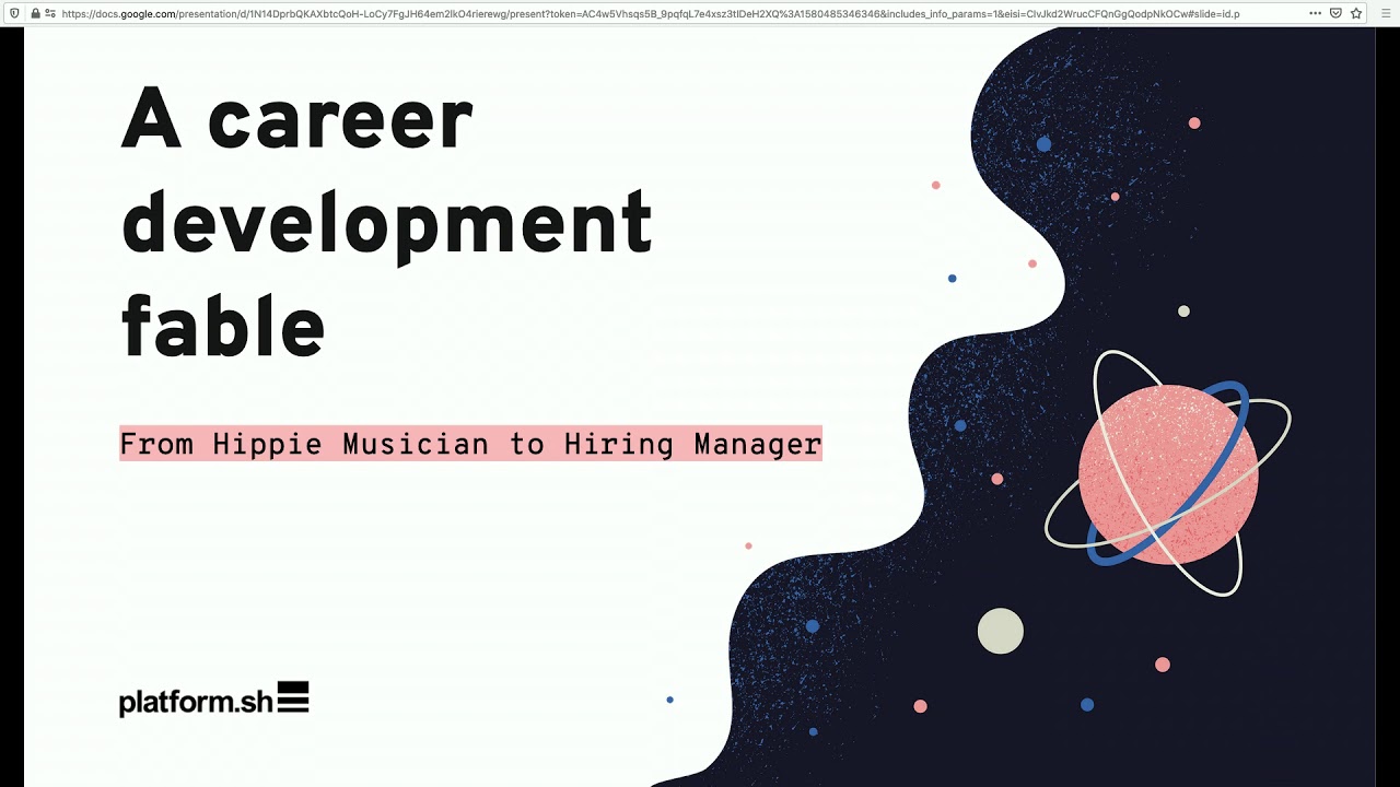 Technical Career Development - From Hippie Musician to Hiring Manager ...