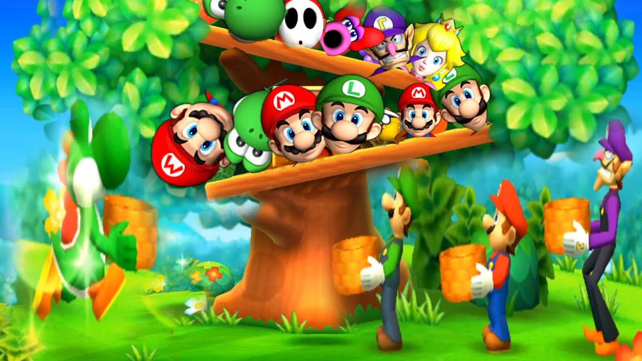 Mario Top 100 Fun Minigames. Yoshi Vs Luigi Vs Mario Vs Waluigi ...