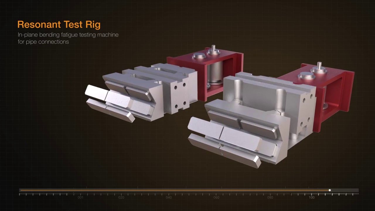 Resonant test rig for drill collar bending fatigue - YouTube