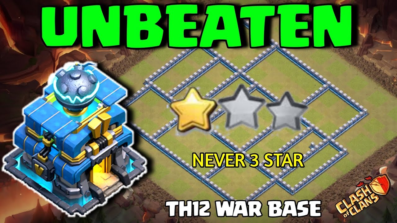 UNBEATEN! BEST TH12 WAR BASE LINK 2024 | TH12 TROPHY/FARMING BASE ...