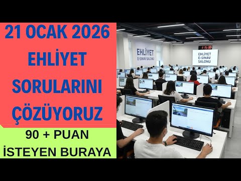 2026 Ocak Ehliyet Soruları / Çıkmış Ehliyet Soruları Çözümü / Bu Soruları Çözmeden Sınava Girme!