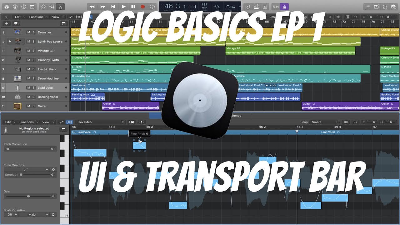 Logic Pro for Beginners - EP 1 (UI & Transport Bar) - YouTube