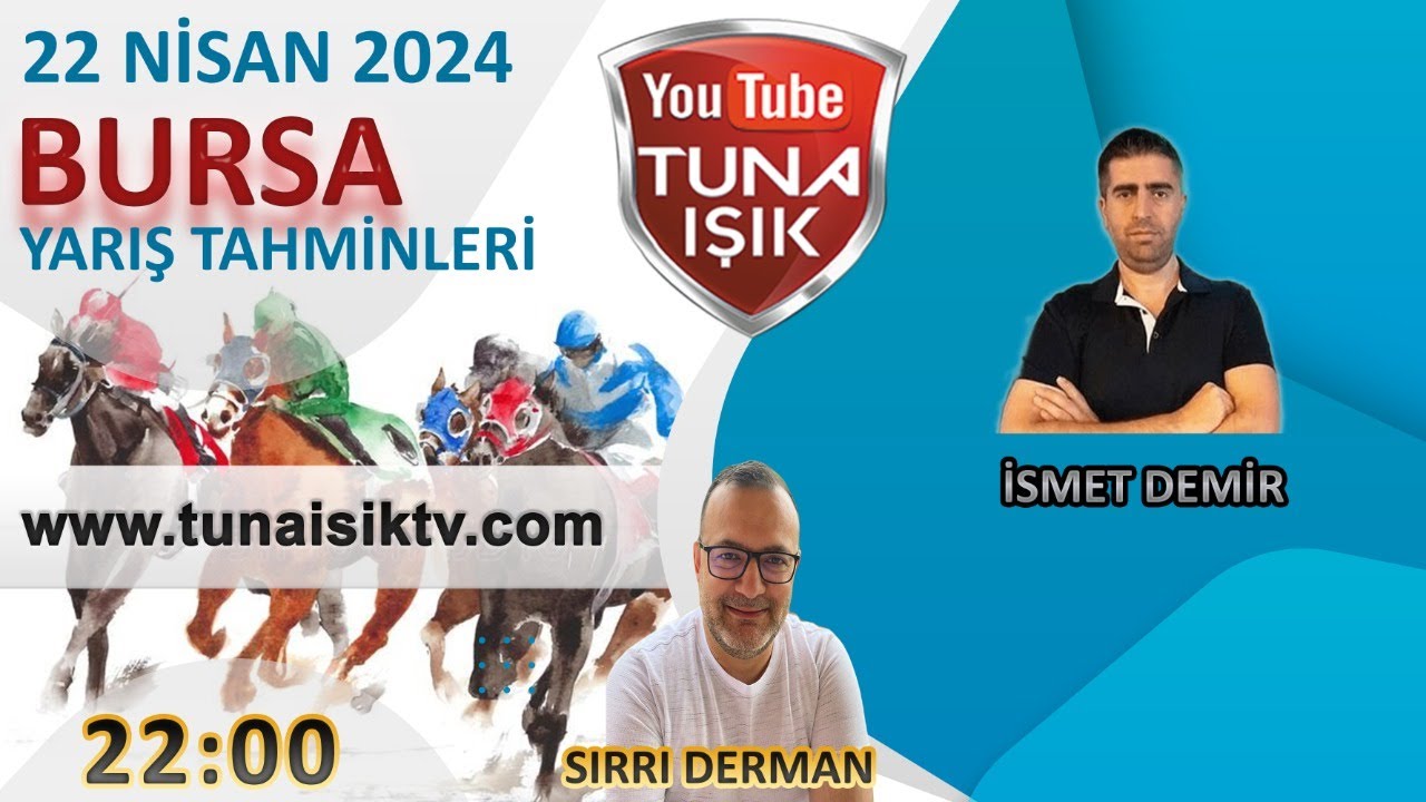İSMET DEMİR 22.04.2024 BURSA AT YARIŞLARINI YORUMLUYOR - YouTube