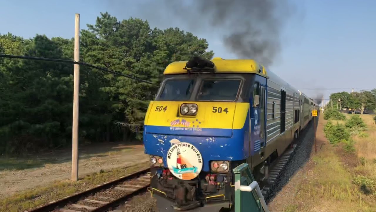 MTA: LIRR Kawasaki C3 Bi-Level Cannonball Diesel Train Leaving ...