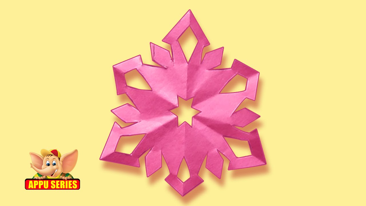 Easy to make Kirigami Snowflake Window Decoration - YouTube