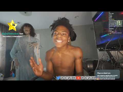 IShowSpeed punching his halloween monkey (FULL VIDEO) - YouTube