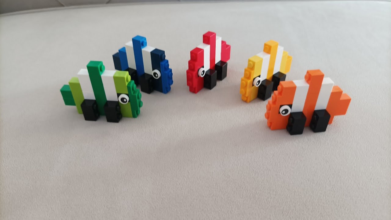 LEGO classic 10698 clownfish building instructions (palyanço balığı ...