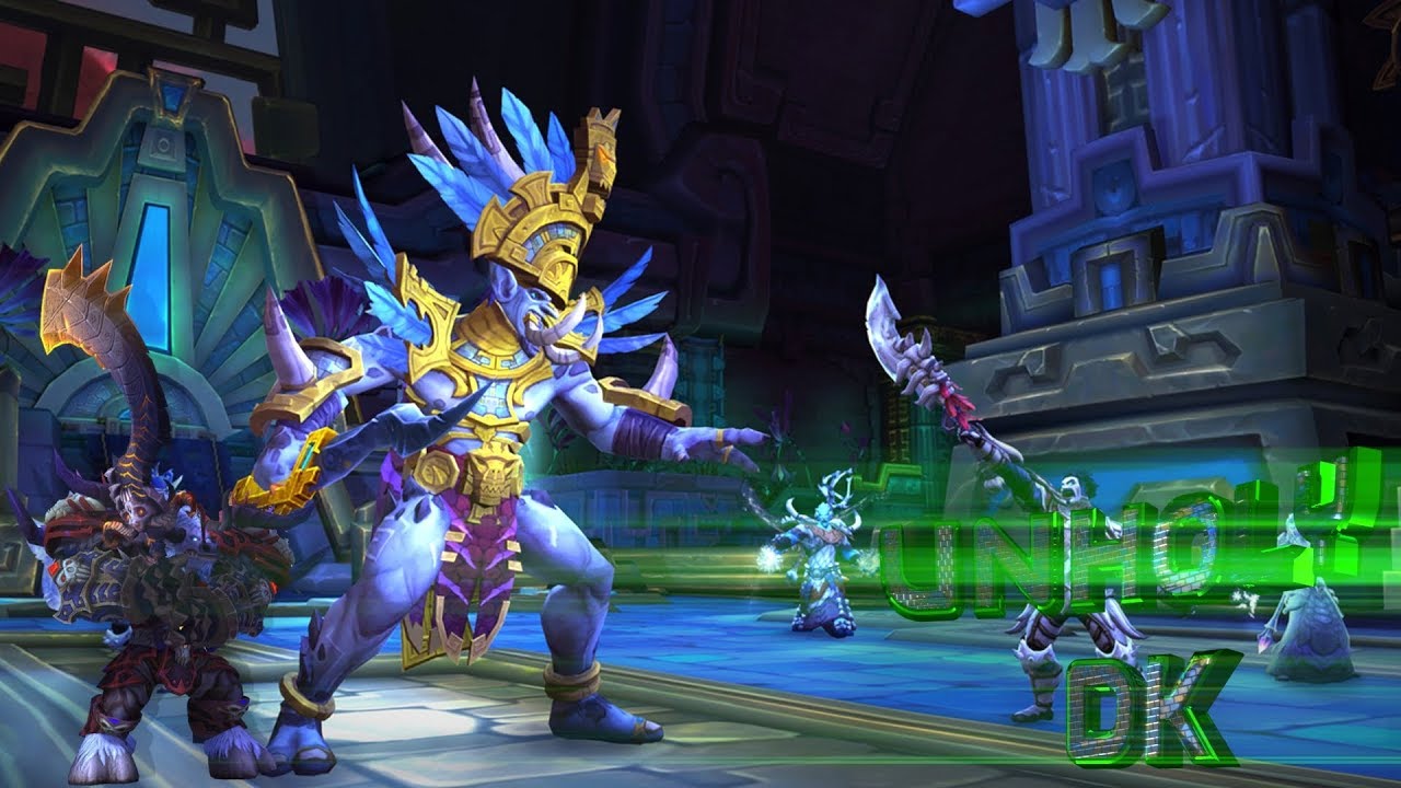 WoW BFA Unholy DK💯'King Rastakhan'🔥"Battle of Dazar'alor"🎮LFR Raid ...